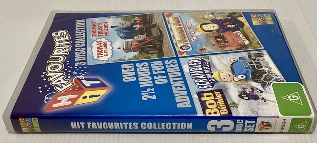 HIT FAVOURITES 3 Disc Collection DVD Region 4 Thomas Bob The Builder ...