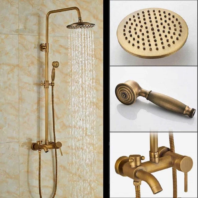 SHOWER FITTING RETRO shower system rain shower with faucet shower set ...