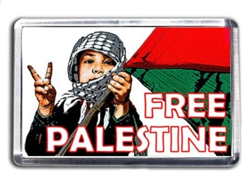 FREE PALESTINE PALESTINIAN Child Victory Sign Flag Fridge Magnet £2.50 ...