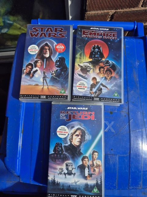 STAR WARS TRILOGY VHS Box Set 1995 Original Digitally Mastered THX PAL ...