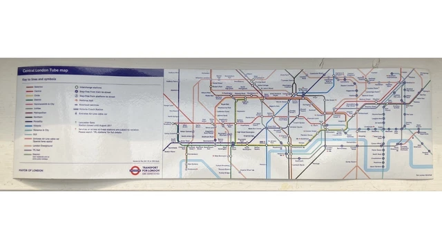 LONDON UNDERGROUND TUBE Carriage Map £20.00 - PicClick UK