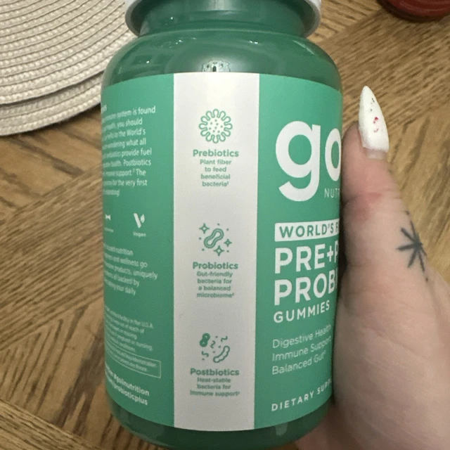 GOLI NUTRITION PRE+POST+PROBIOTICS Gummies 60 £18.28 - PicClick UK