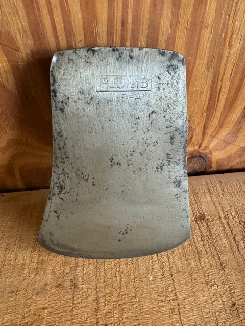 VINTAGE PLUMB USA Tasmanian Pattern Axe Head - Collectable Old Tool $99 ...