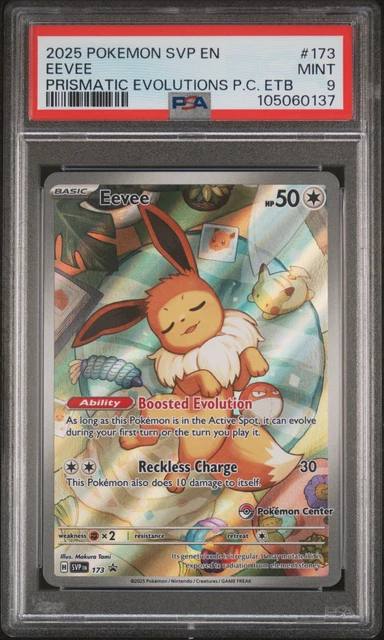 2025 POKEMON PRISMATIC Evolutions Pokemon Center Etb Promo Svp #173 ...