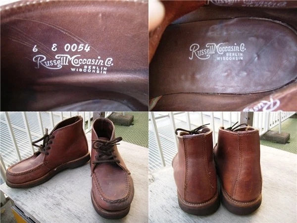 RUSSELL MOCCASIN SHORT Chukka Boots Men's 6E Leather £200.35 - PicClick UK