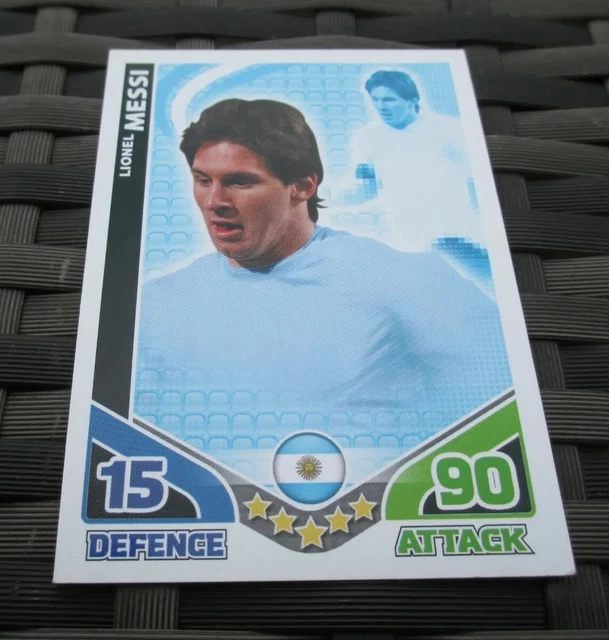 MATCH ATTAX ATTACK 2010 World Cup - Lionel Messi - Base Rookie Card ...