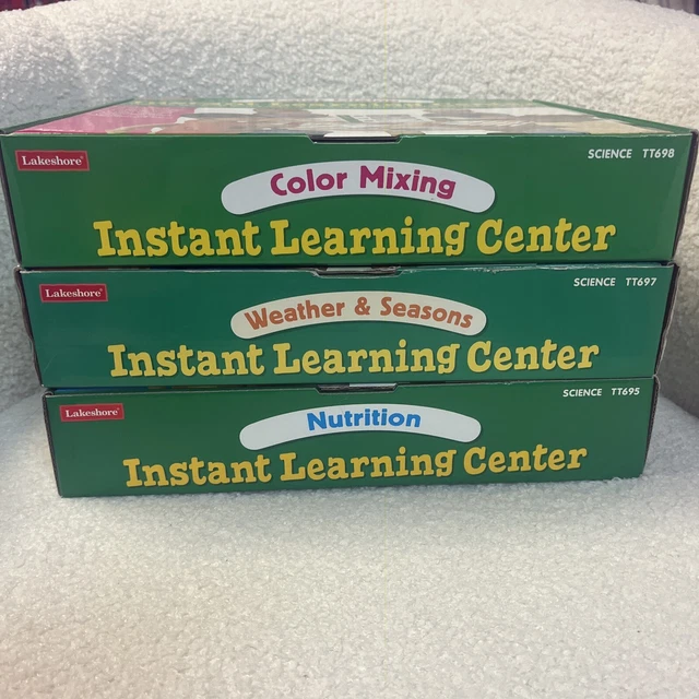 LAKESHORE K-1 INSTANT Learning Center Set Lot Of 3 Science-Color ...