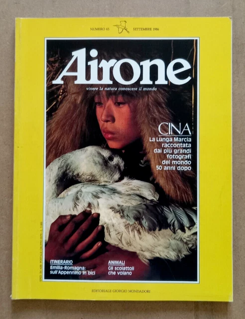 RIVISTA AIRONE N.65 Settembre 1986 Cina lunga marcia Scoiattoli volanti Appennin EUR 5,50 ...