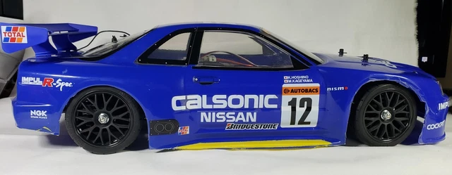 RARE VINTAGE CALSONIC R34 Nissan Skyline GTR Tamiya 1/10 RC Car EUR 119 ...