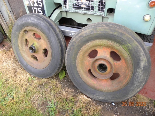 FORDSON MAJOR TRACTOR 2 Front Wheels And Tyres £100.00 - PicClick UK