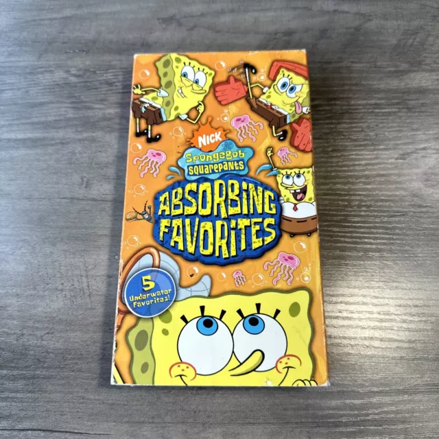 SPONGEBOB SQUAREPANTS - Absorbing Favorites (VHS, 2005) RARE VINTAGE ... SPONGEBOB SQUAREPANTS - Absorbing Favorites (VHS, 2005) RARE VINTAGE ...