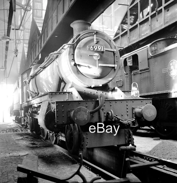 RAILWAY STEAM NEGATIVE Modified Hall 6991 Horton Road 85B 20/12/65 ...