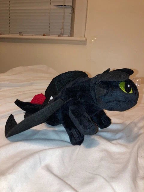 TOOTHLESS NIGHT FURY Soft Toy Teddy How to Train Your Dragon Plush Doll ...