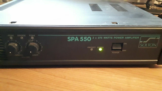 SOLTON SPA 550 PA amplificatore terminale 4 Ohm DJ Equipment 19 ...