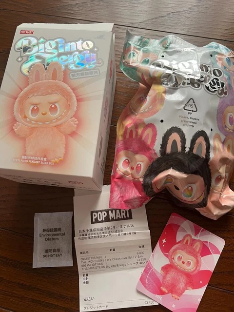 POP MART LABUBU Love Big Into Energy Peluche Colgante Figura Nuevo EUR ...