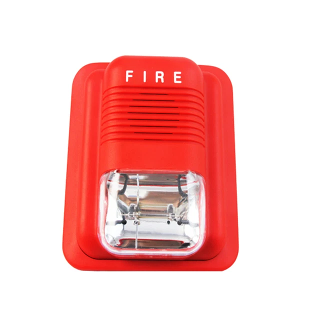 WARNING STROBE FIRE Alarm Fire Protection Alarm Sound Light For Farm ...