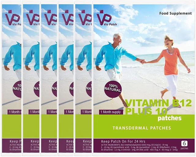 VIE VITAMIN B12 Plus 10 Patches, 36 Patches £47.99 - PicClick UK