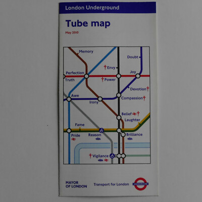 LONDON UNDERGROUND TFL pocket tube map May 2010 Barbara Kruger Tube Map ...