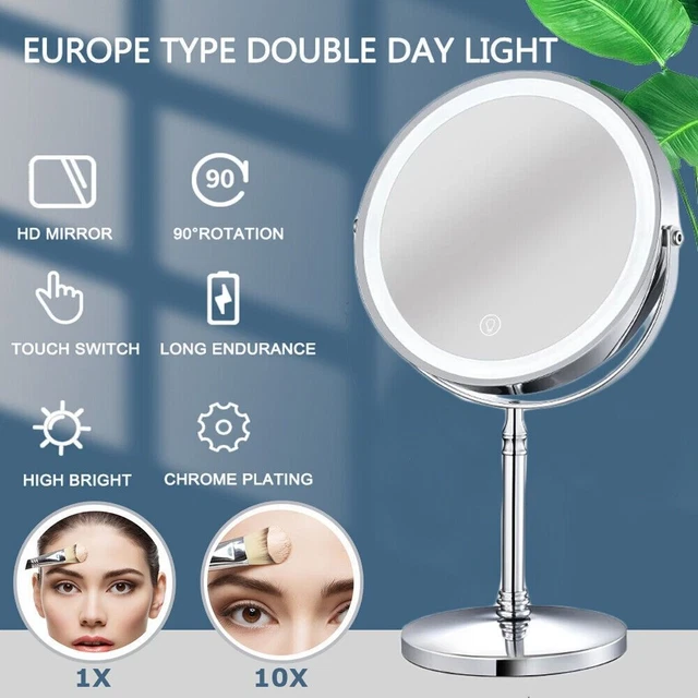 DESKTOP 10X MAGNIFYING Mirror Double-sided Vanity Mirror Makeup Mirror ...