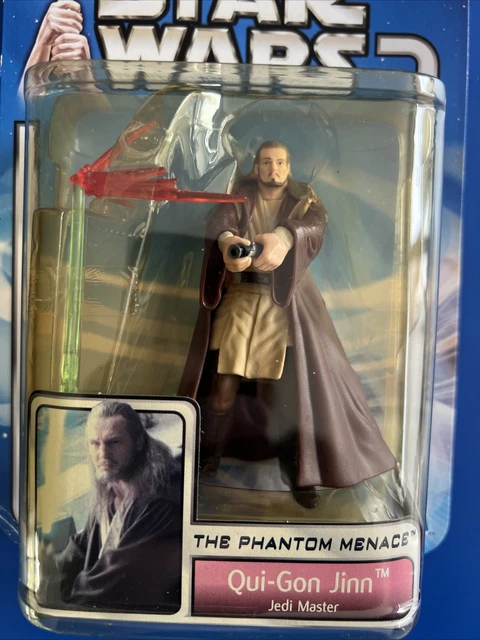 STAR WARS TPM Qui-Gon Jinn Jedi Master Action Figure '02 #32 Collection ...