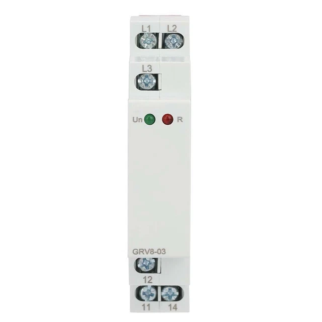 3-PHASE VOLTAGE MONITOR Phase Failure Protection Relay Phase Sequence ...