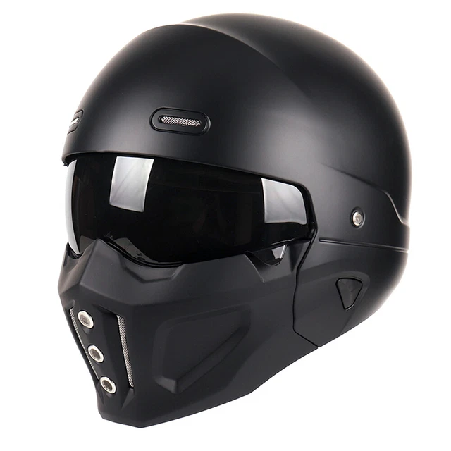 OPEN FACE FULL face Helmet Motorcycle Modular for Street Bike Cruiser ...