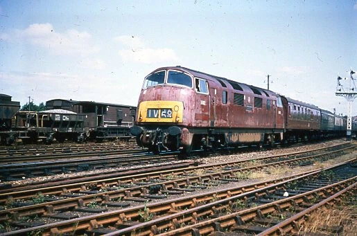 ORIGINAL COLOUR SLIDE of D1071 BR class 52 Western diesel hydraulic ...