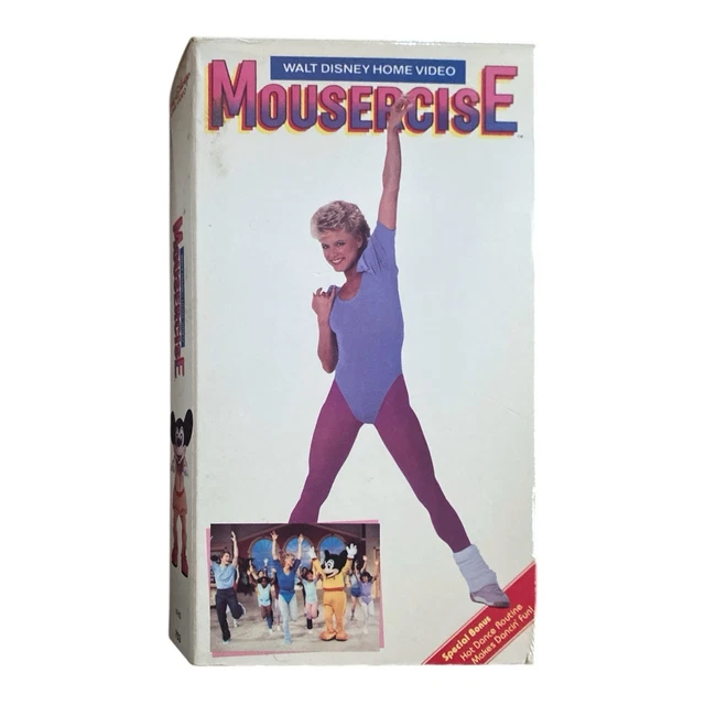 WALT DISNEY VHS RARE MOUSERCISE MICKEY AEROBICS FITNESS 1985 CHILDRENS ...