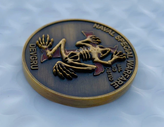 NAVY SEAL TEAM 6 Six DEVGRU NSW Indian Skull Tribe Bone Frog Challenge ...