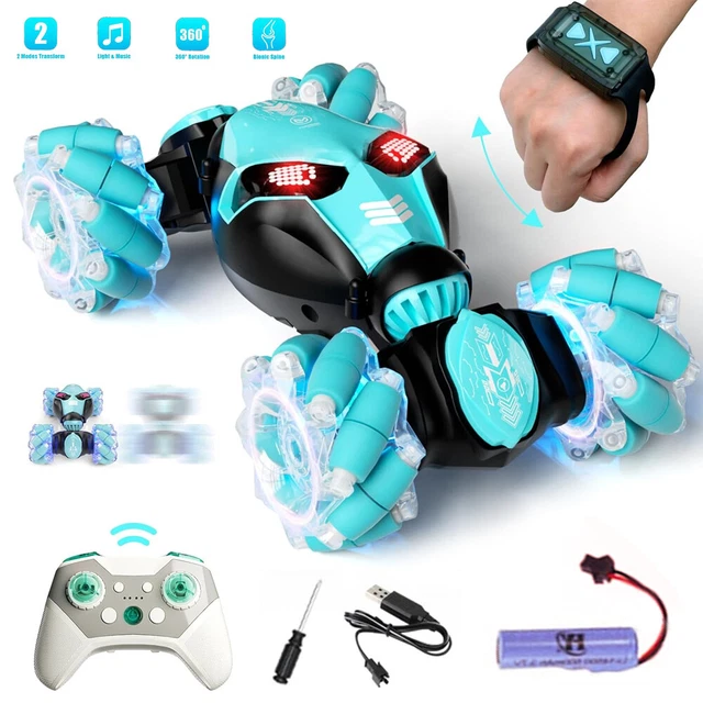 HAND GESTURE 360° RC Stunt Car Sensing Off-Road Remote Control Twist ...