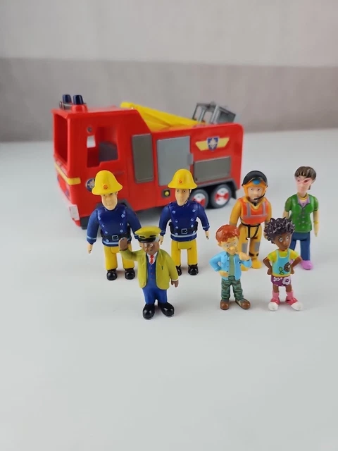 CBEEBIES FIREMAN SAM Fire Engine With Figures Toy Bundle £17.00 ...