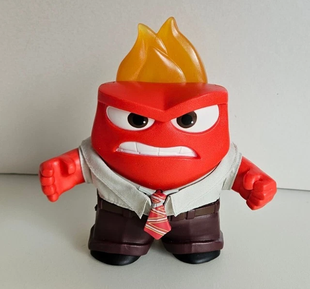 DISNEY PIXAR INSIDE Out Talking Anger With Pop Up Flames Toy Figure ...