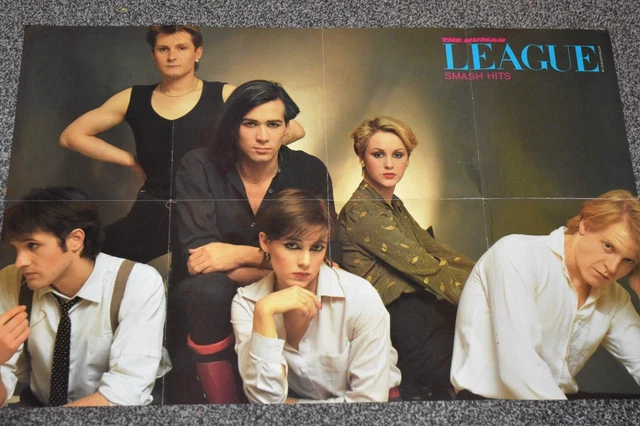 HUMAN LEAGUE / TOYAH 21" X 33" size glossy music vintage DOUBLE SIDED ...