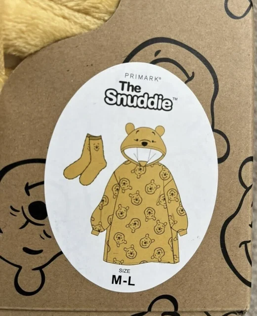 PRIMARK DISNEY WINNIE The Pooh Soft Fluffy Snuddie In Box Size M-L NEW ...