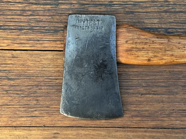 VINTAGE HYTEST FORGED Tools Australia 1.5lb Hatchet Axe Tomahawk Wood ...