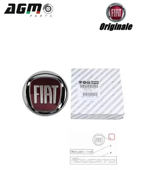 ORRNEMENT EMBLÈME LOGO Blason Arrière Original Fiat Ducato Doblo 735578731 EUR 45,34 - PicClick FR