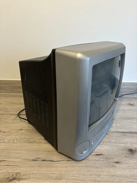 BUSH BTV18SIL/VA 14" Inch CRT TV VCR VHS Video Retro Gaming Television CRT £79.99 - PicClick UK