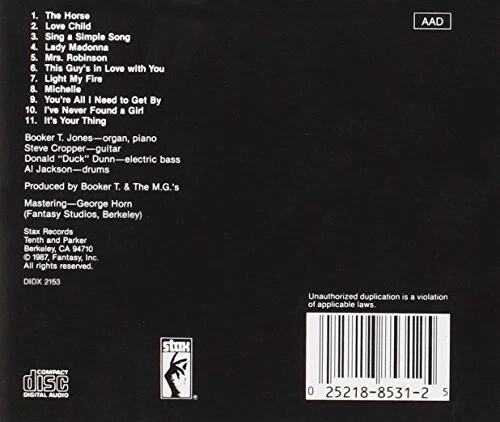THE BOOKER T. Set by Booker T & The Mg's $49.57 - PicClick AU