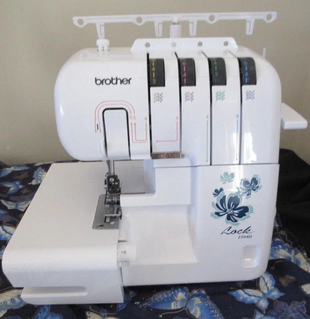 BROTHER LOCK 2504D OVERLOCKER Sewing Machine 3 or 4 thread Accessories ...
