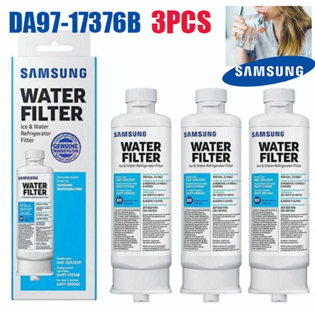 3PACK - SAMSUNG DA97-17376B DA97-08006C, HAF-QIN/EXP Refrigerator Water ...