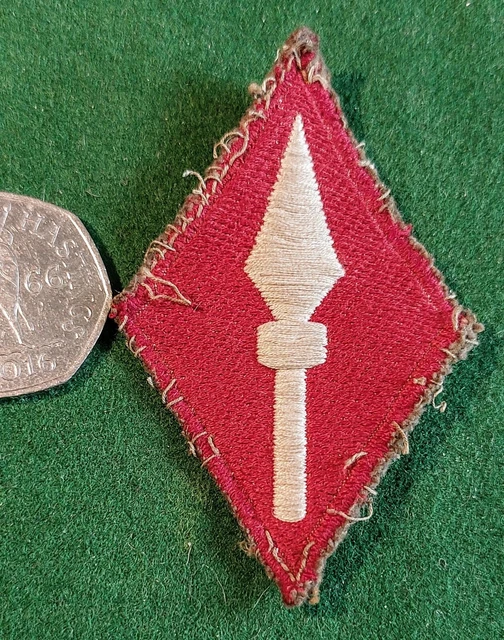 ORIGINAL WWII FIRST Corps Woven Formation Badge. See Description. £12. ...