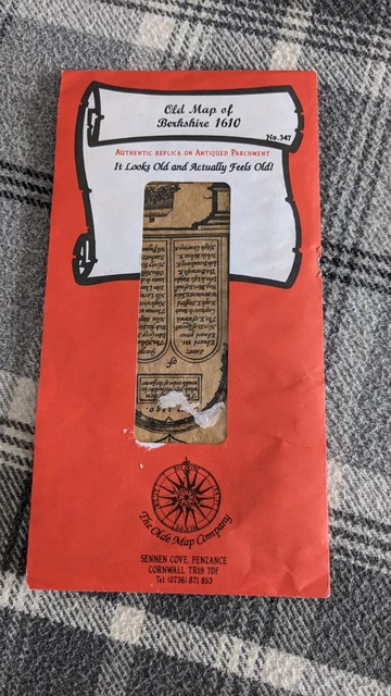 OLD REPLICA MAP of Berkshire 1610, Olde Map Company, John Speede ...