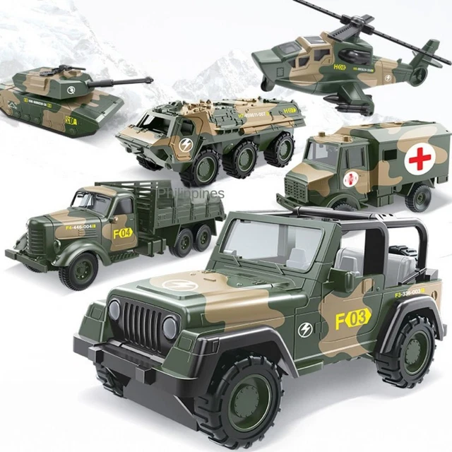 HELICOPTER MINI MODELS Military Vehicle Alloy Metal Car Pull Back Cars ...