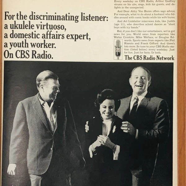 PUBBLICITÀ CBS RADIO Network 60 poster incorniciati periodo ...