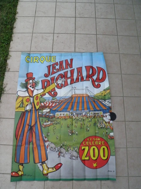 AFFICHE ORIGINALE JEAN Richard Grand Format 1975 - Clown, Très Rare ...