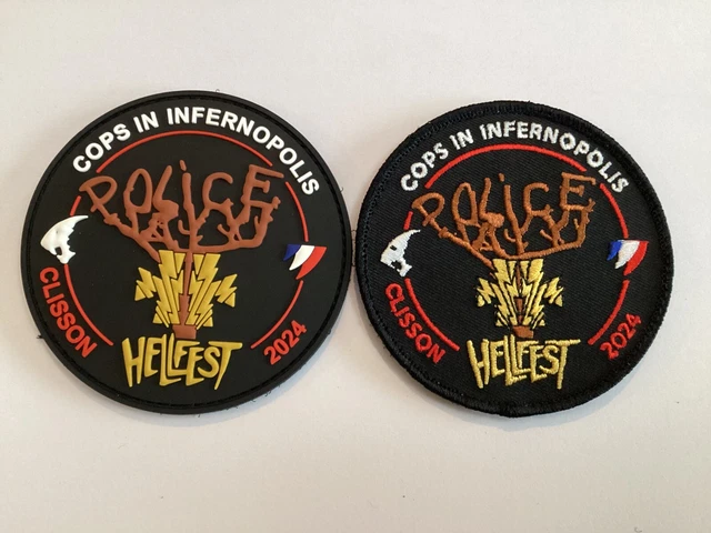 ECUSSON INSIGNE PATCH Tissus pvc Gendarmerie Hellfest x2 EUR 20,00 ...