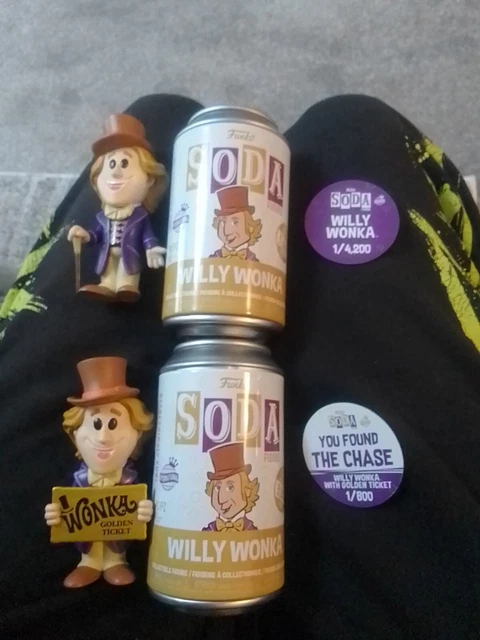 FUNKO POP SODA Willy Wonka With Golden Ticket Chase Figure And Common £29.99 - PicClick UK