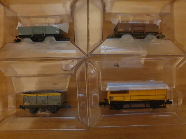 GRAHAM FARISH N gauge Open wagons and brake van (BR) £28.00 - PicClick UK
