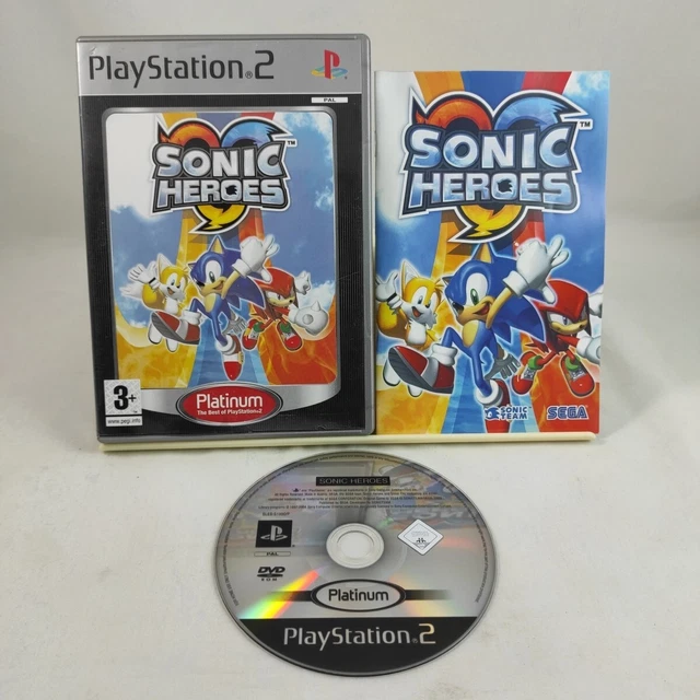 SONIC HEROES PLAYSTATION 2 Platinum PS2 includes manual £7.99 - PicClick UK