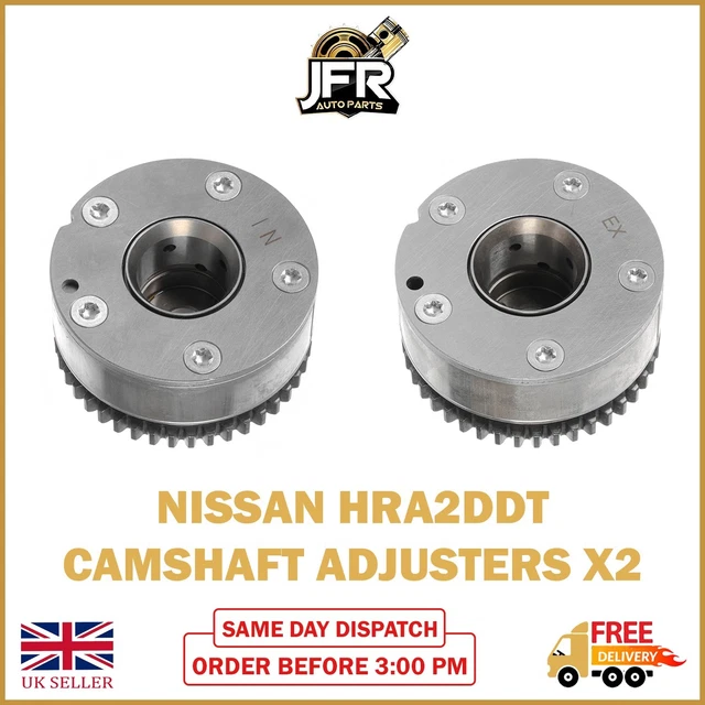 NISSAN QASHQAI 1.2L Hra2Ddt Camshaft Adjuster Inlet Exhaust Gears New ...